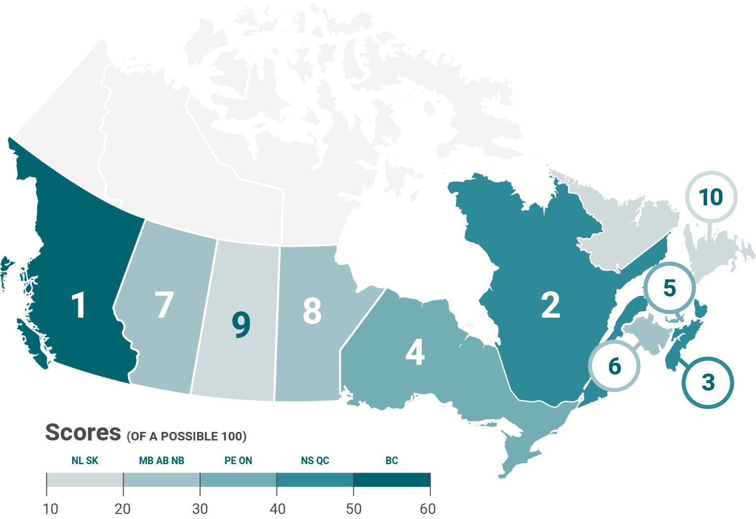 Scorecard 2021 - Canadian Provincial Energy Efficiency Scorecard