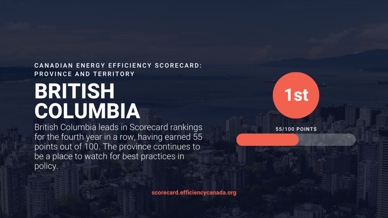 Energy Efficiency in British Columbia - Canadian Provincial Energy ...